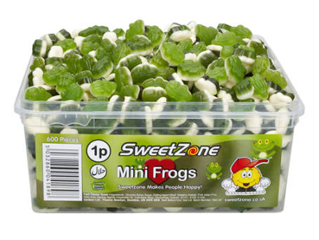Halal Foods › Halal Sweets › Mini Frogs (600 pieces in SweetZone Tub) 1p