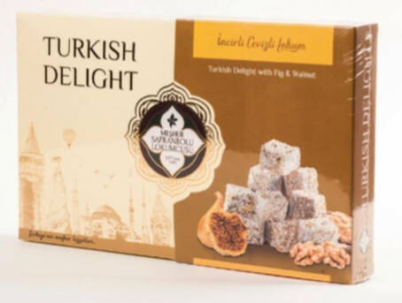 Halal Foods › Turkish Delights › Fig & Walnut Turkish Delight 400g