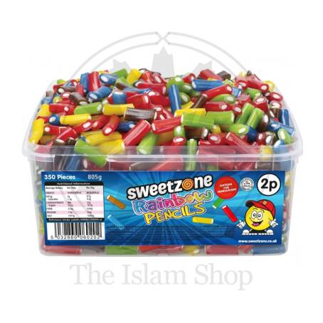 Halal Foods › Halal Sweets › Assorted Rainbow Mini Pencils (350 pieces ...