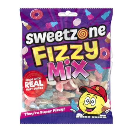 Halal Foods › Halal Sweets › Fizzy Mix SweetZone Bag 180g