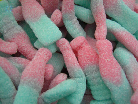 Halal Foods › SweetZone › Giant Fizzy Blue Bottles (60 pieces in ...