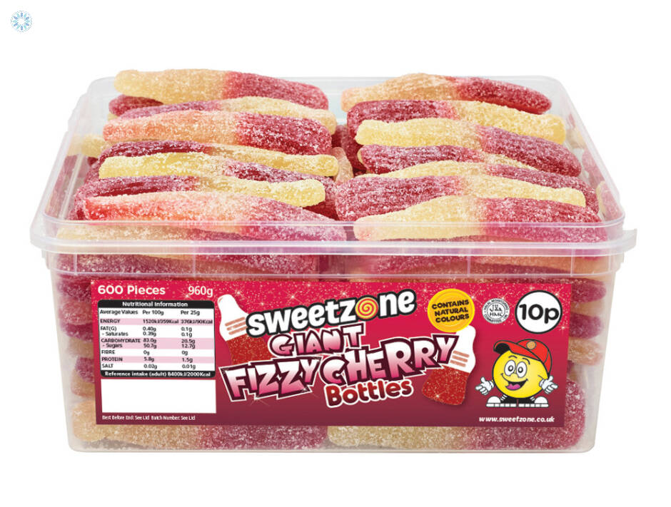 Halal Foods › Halal Sweets › Fizzy Cherry Bottles (60 Pieces in ...
