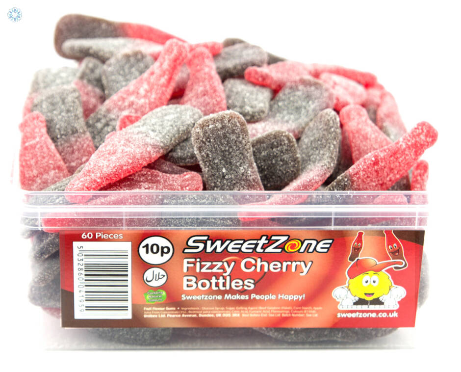 Halal Foods › Halal Sweets › Fizzy Cherry Bottles (60 Pieces in ...