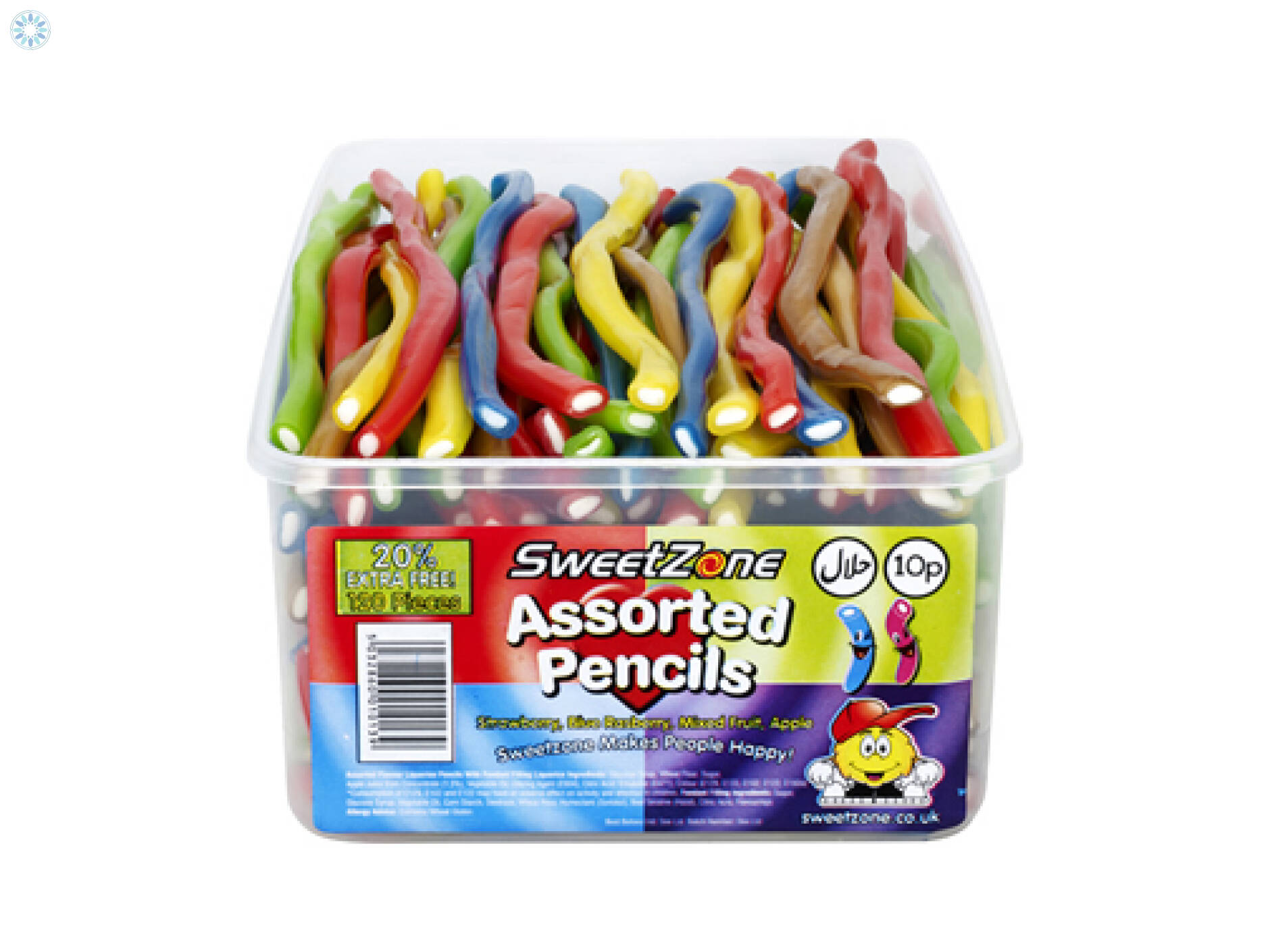 Halal Foods › Halal Sweets › 10p Rainbow Pencils (120 pieces in Tub ...