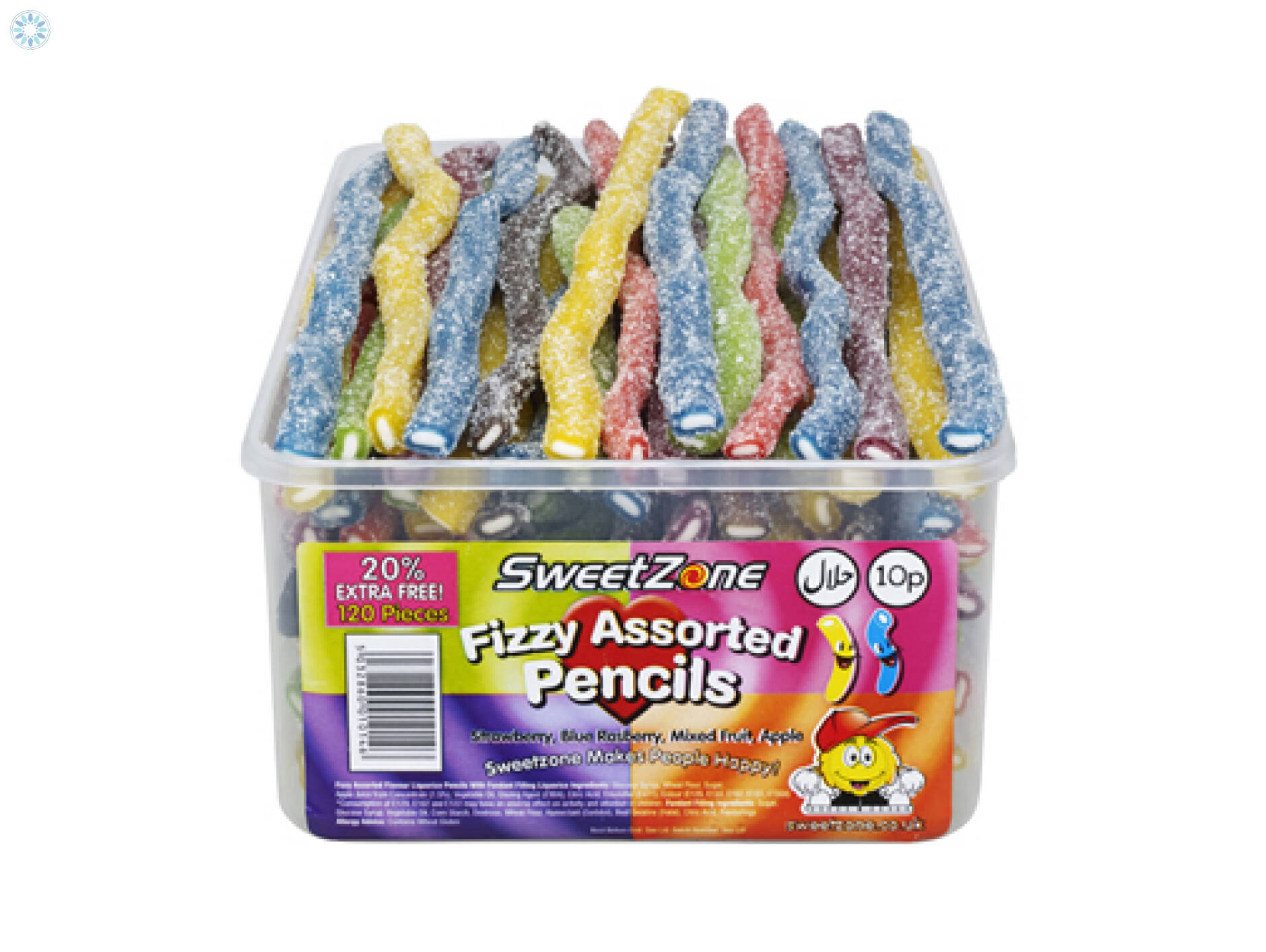 Halal Foods › Halal Sweets › 10p Sweetzone Fizzy Rainbow Pencils (120 ...