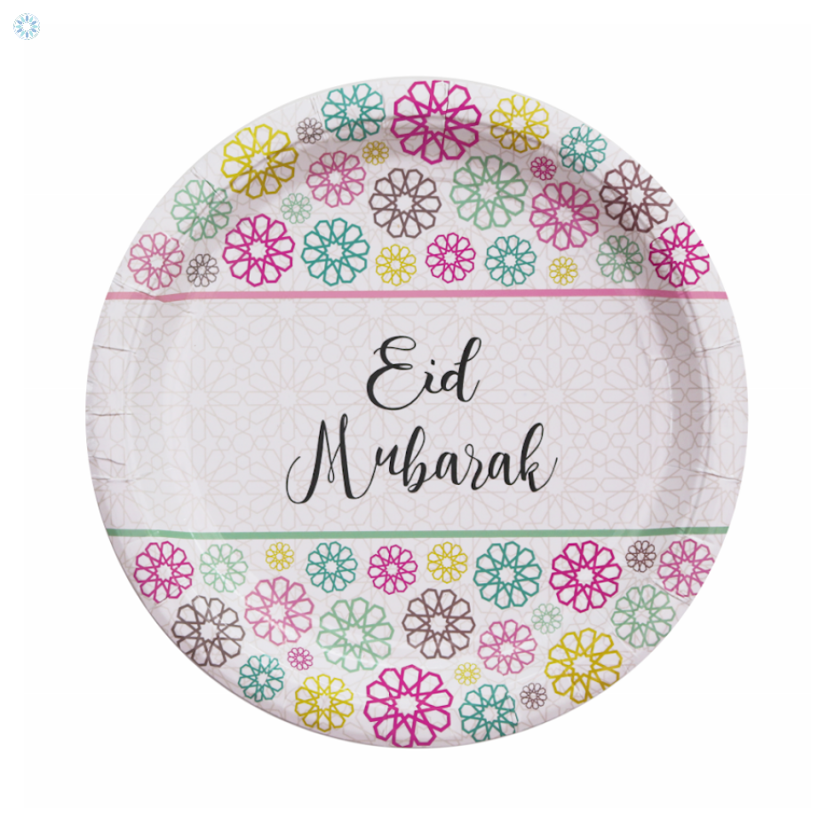 Essentials › Eid / Ramadan Decorations › Eid Party Plates - Eid Mubarak ...