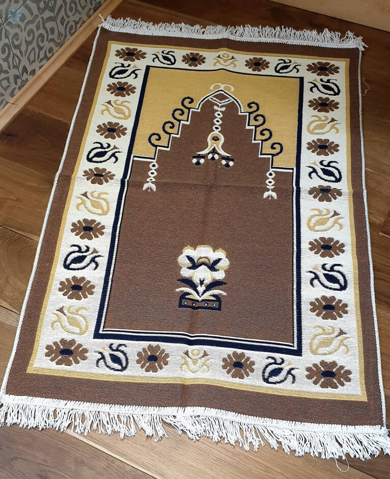 Essentials › Prayer Mats › Hand Made Large Double Sided Floral 100% ...