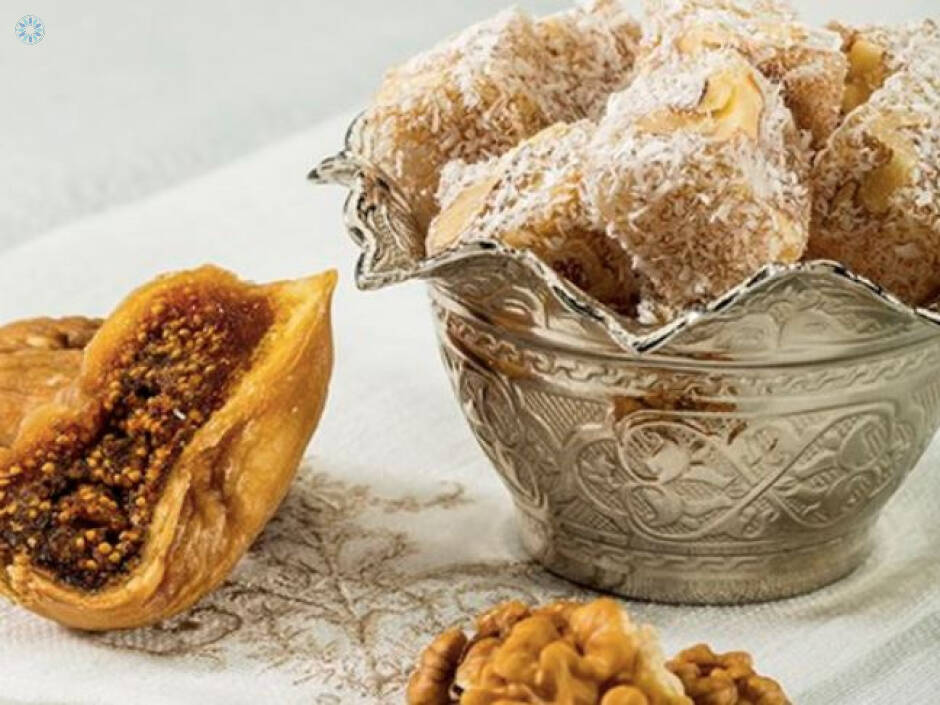 Halal Foods › Turkish Delights › Fig & Walnut Turkish Delight 400g