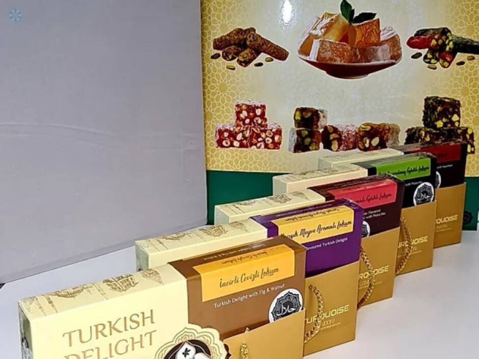 Halal Foods › Turkish Delights › Turkish Delight with Hazelnut 400g