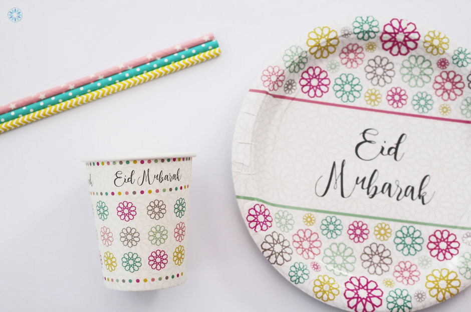 Essentials › Eid / Ramadan Decorations › Eid Party Plates - Eid Mubarak ...