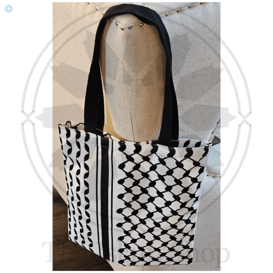 Essentials › Palestinian Essential › Keffiyeh (Kuffiyah) Pattern Canvas ...