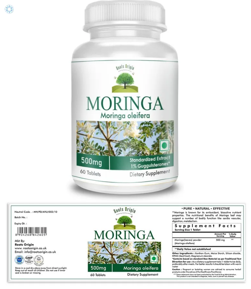 Health › Capsules › Moringa Oleifera Leaf Extract Supplement