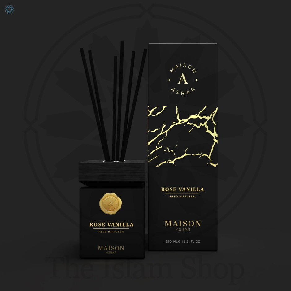 Perfumes › Diffusers › Rose Vanilla - Reed Diffuser 250ml By Maison Asrar