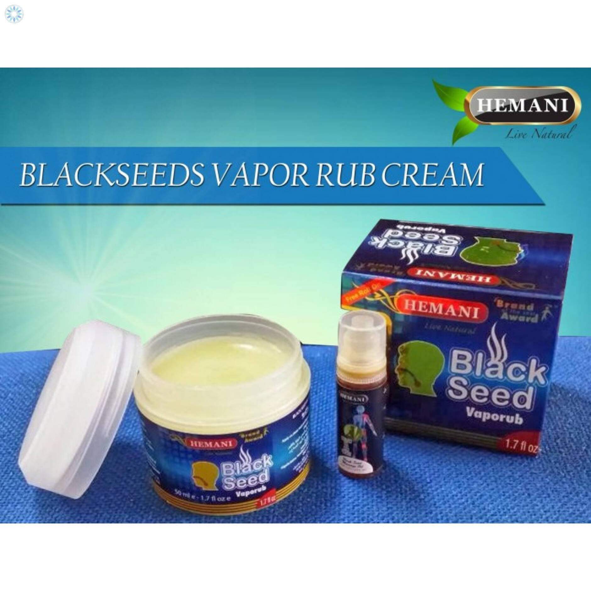 Health › Black Seed Products › Black Seed VapoRub [50ml] With Black ...