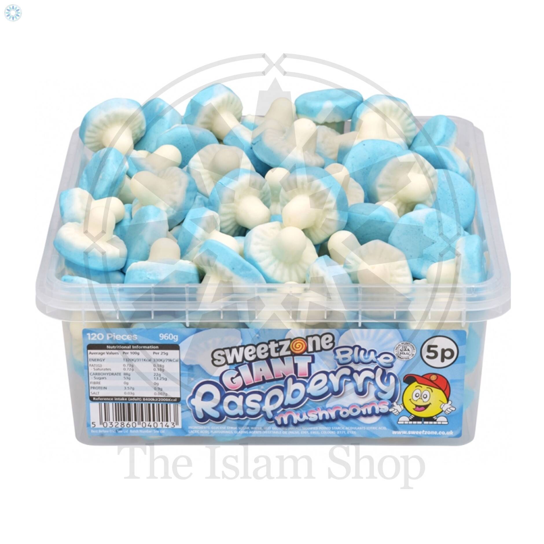 Halal Foods › Halal Sweets › Giant Blue Raspberry Mushrooms (120 pieces ...