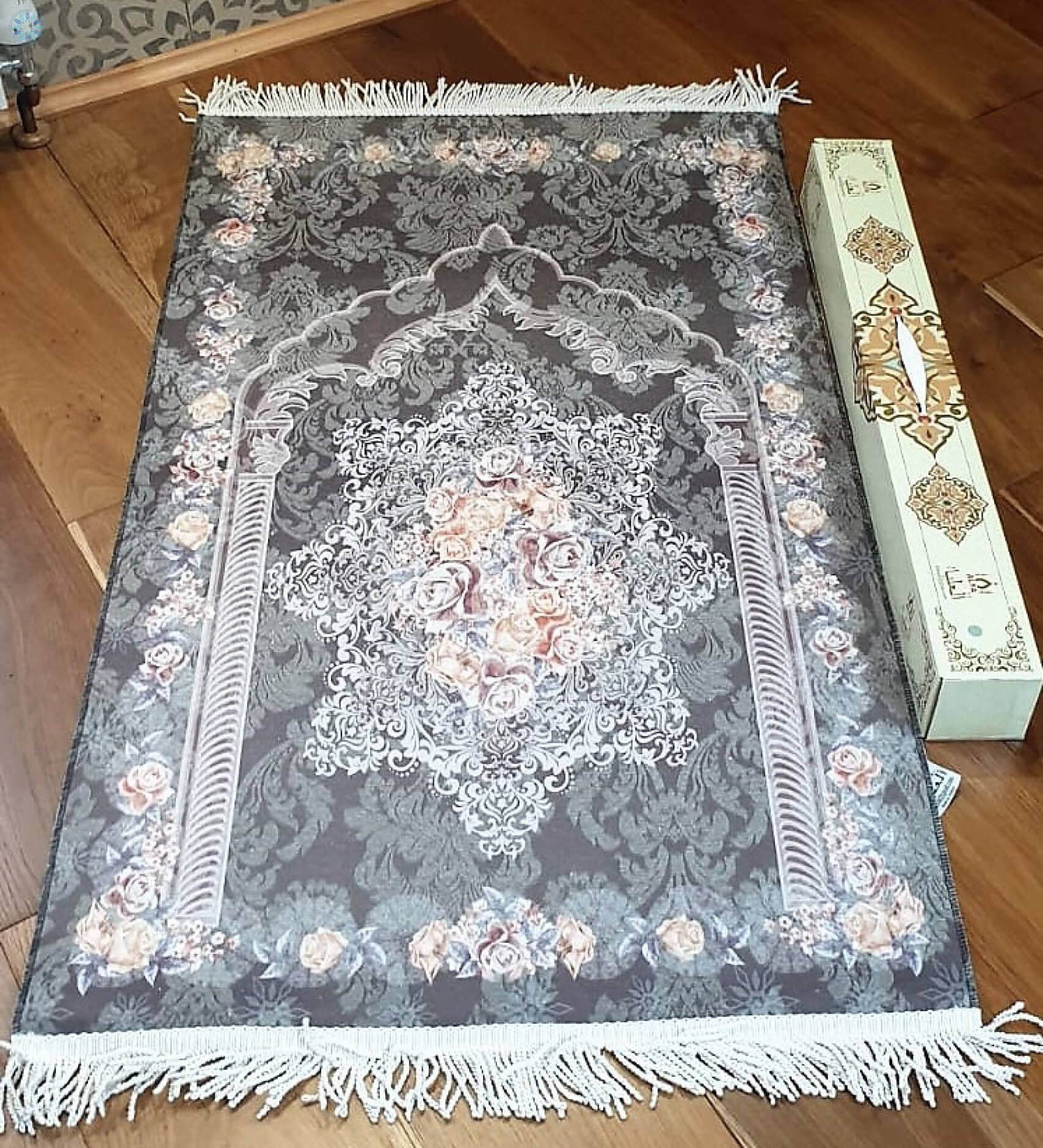 Essentials › Prayer Mats › Premium Royal Mughal Premium Floral Luxury ...