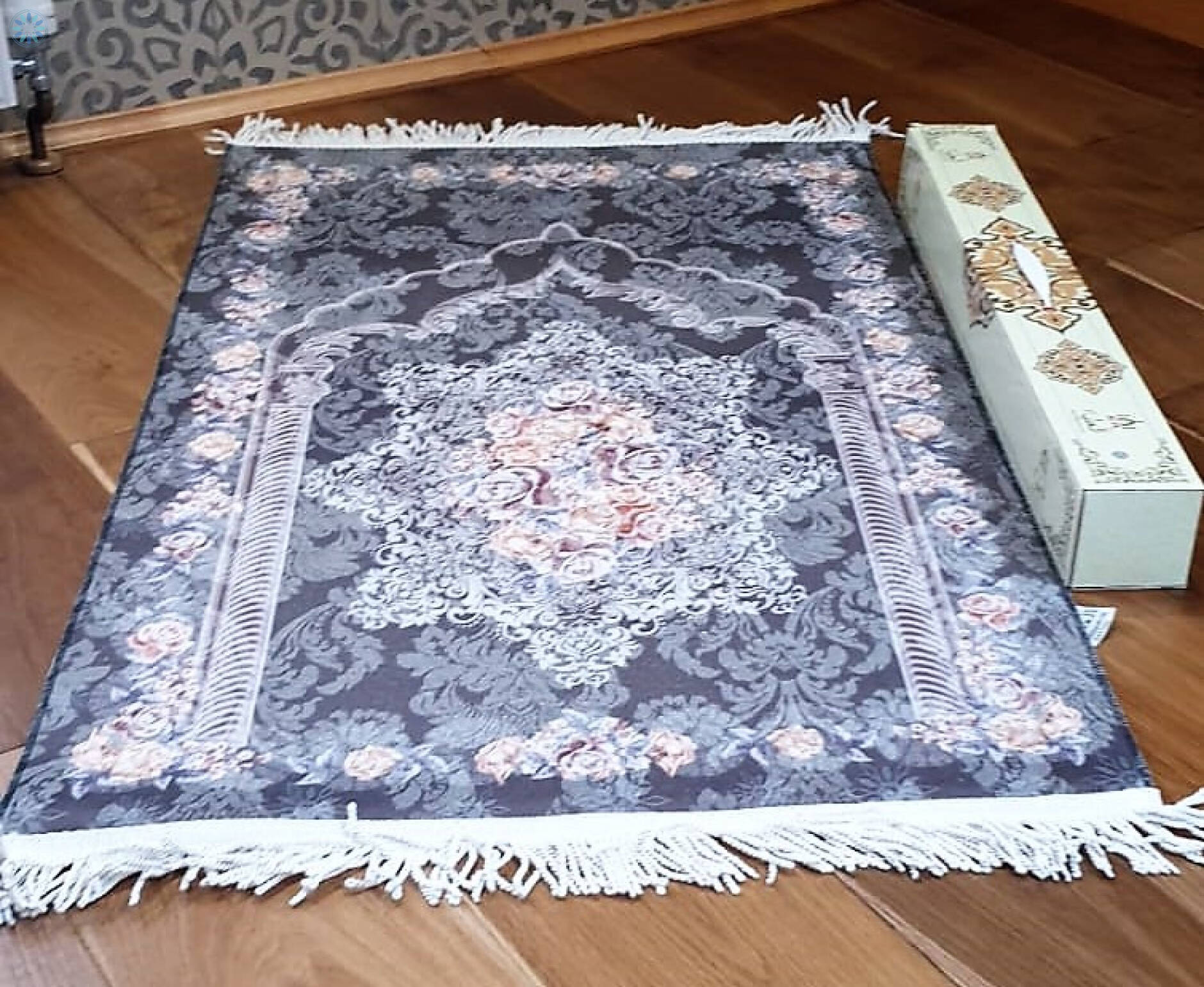 Essentials › Prayer Mats › Premium Royal Mughal Premium Floral Luxury ...