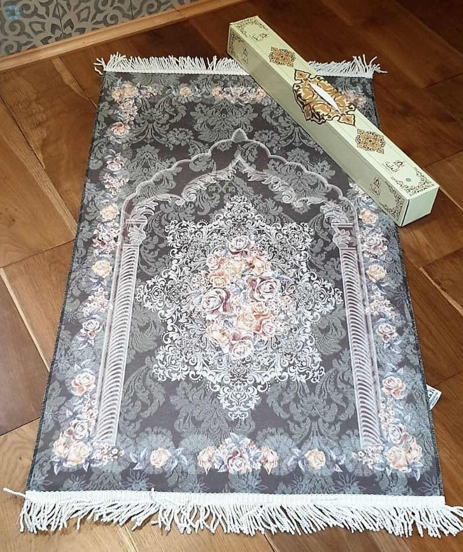 Essentials › Prayer Mats › Premium Royal Mughal Premium Floral Luxury ...