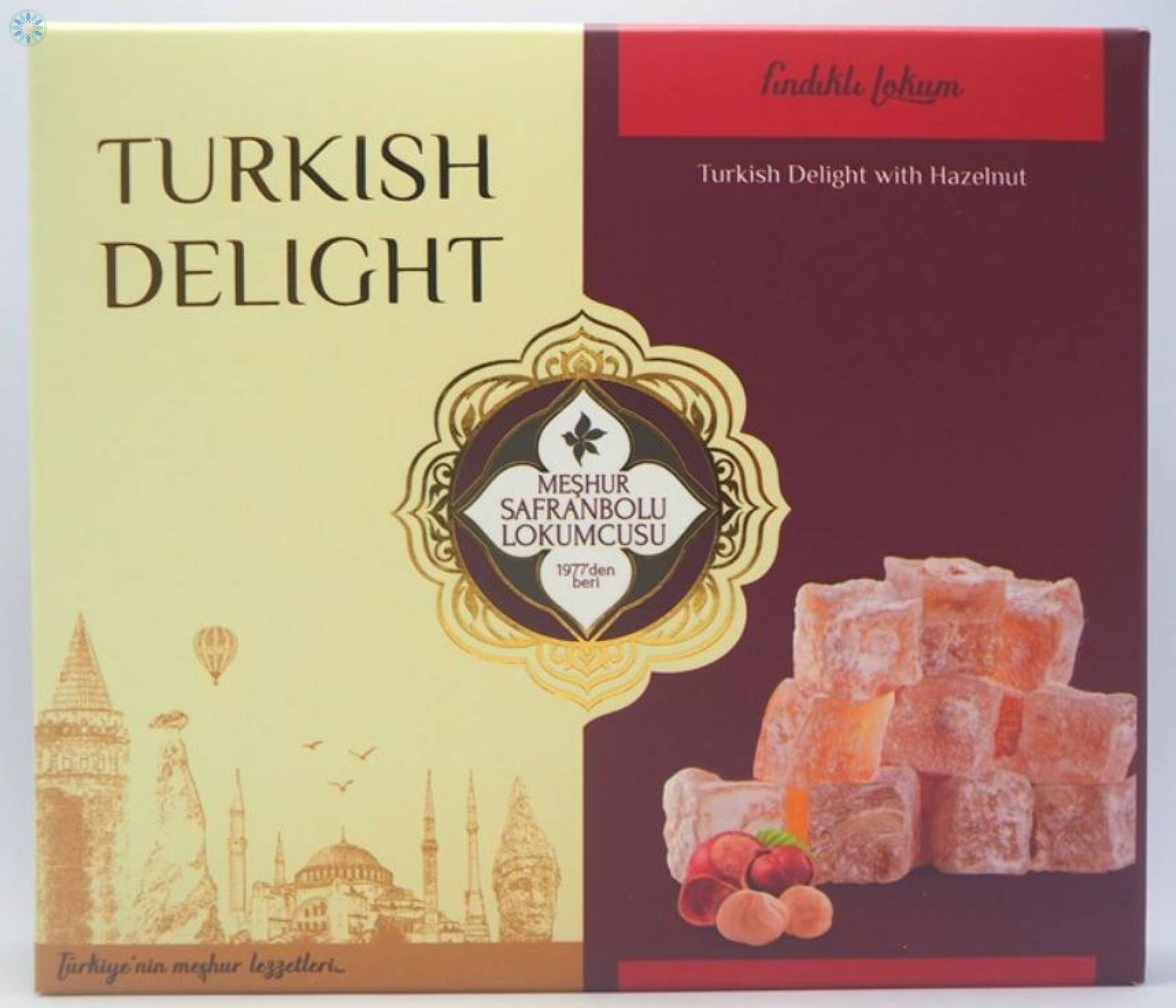 Halal Foods › Turkish Delights › Turkish Delight with Hazelnut 400g