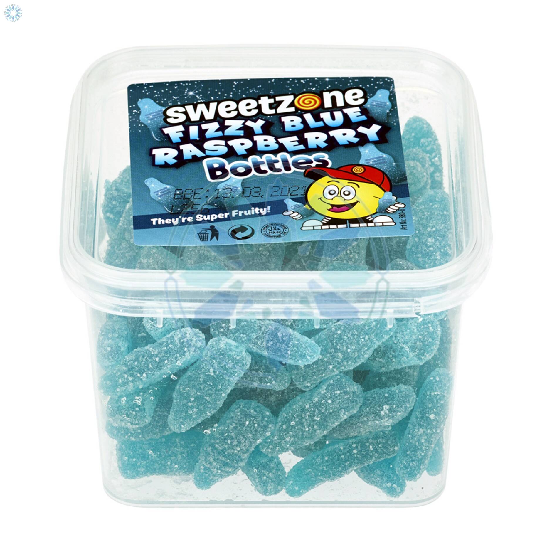 Halal Foods › Halal Sweets › 180g Fizzy Blue Raspberry Bottles Sweet ...