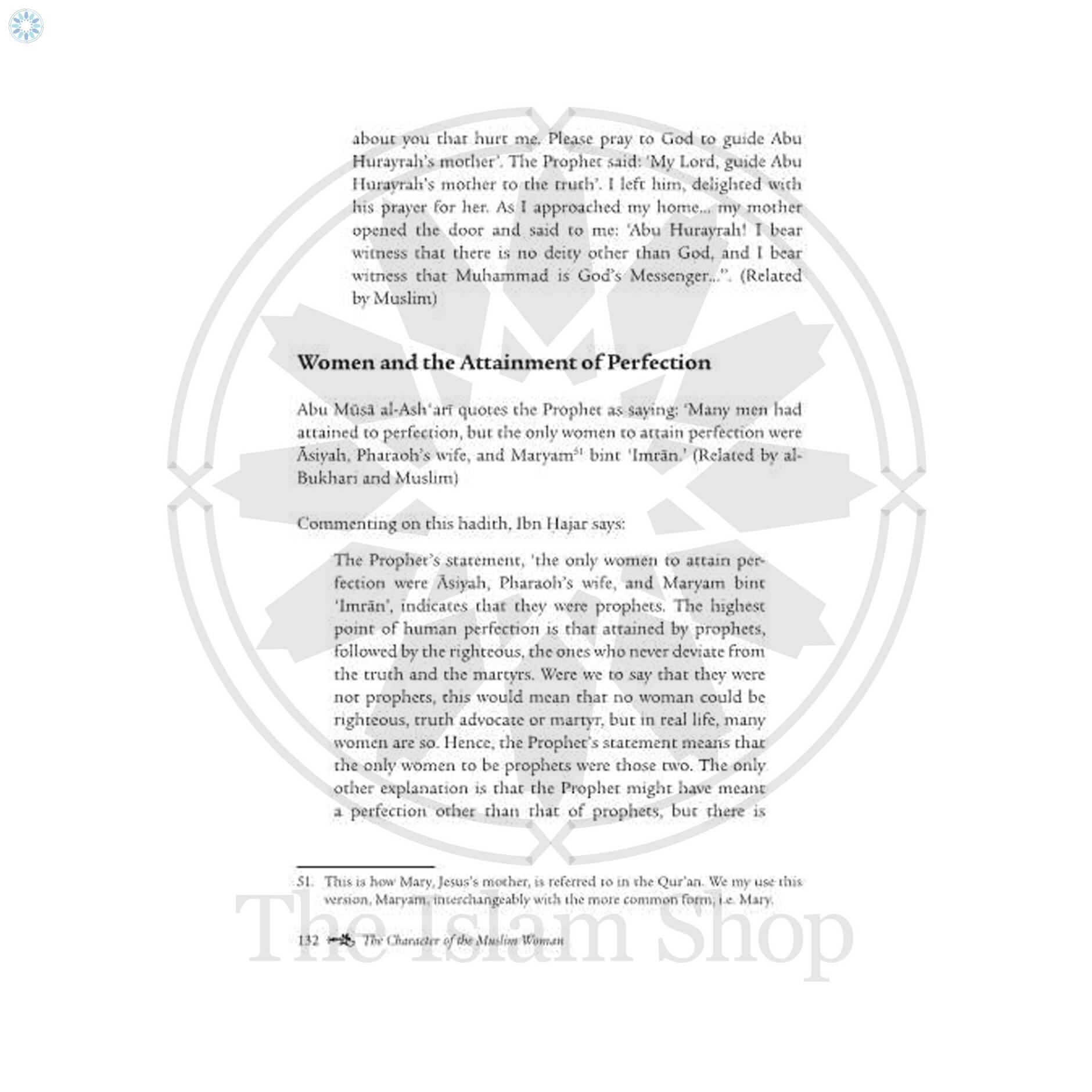 Books › Kube Publishing › The Character of the Muslim Woman (Volume 1 ...