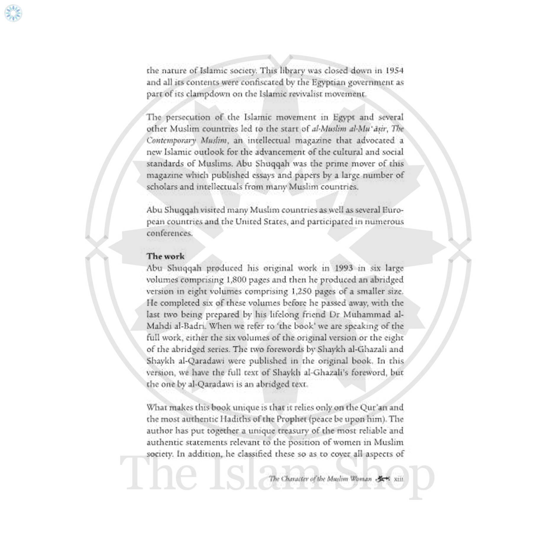 Books › Kube Publishing › The Character of the Muslim Woman (Volume 1 ...