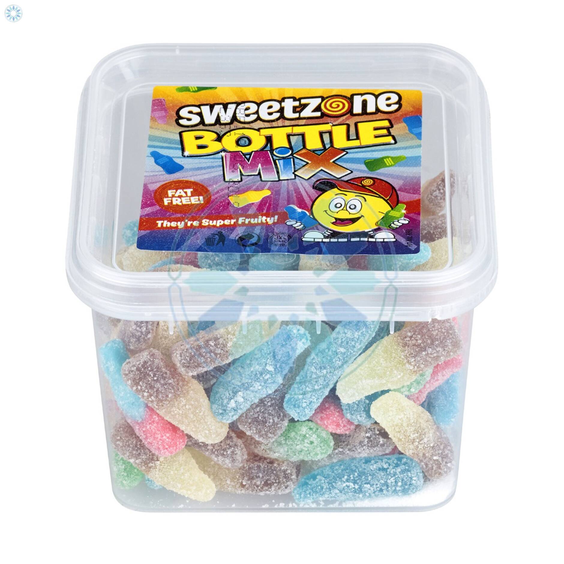 Halal Foods › Halal Sweets › 180g Fizzy Bottle Mix SweetZone Tubs