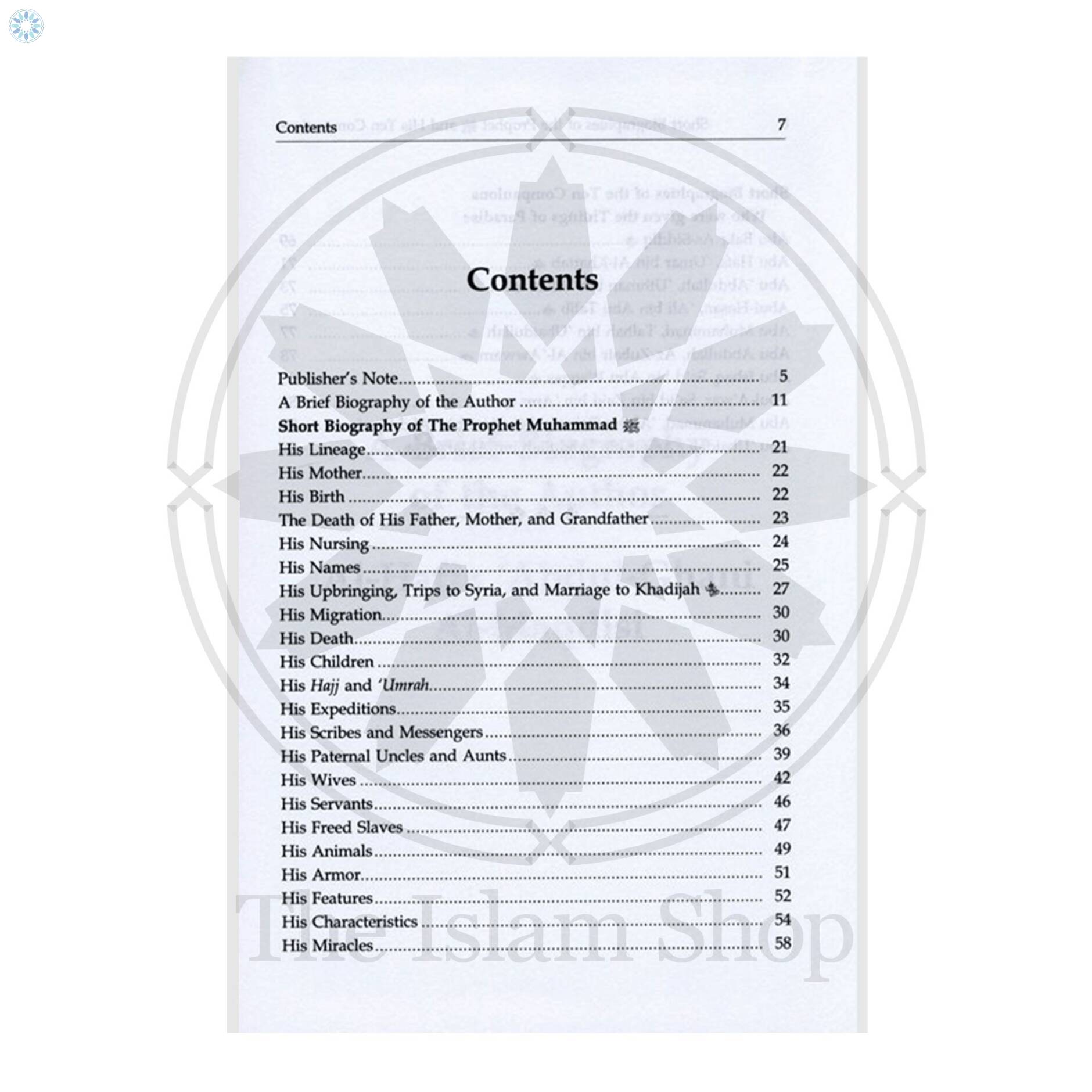 Books › Biographies › Short Biography Of The Prophet S.A.W & His Ten ...