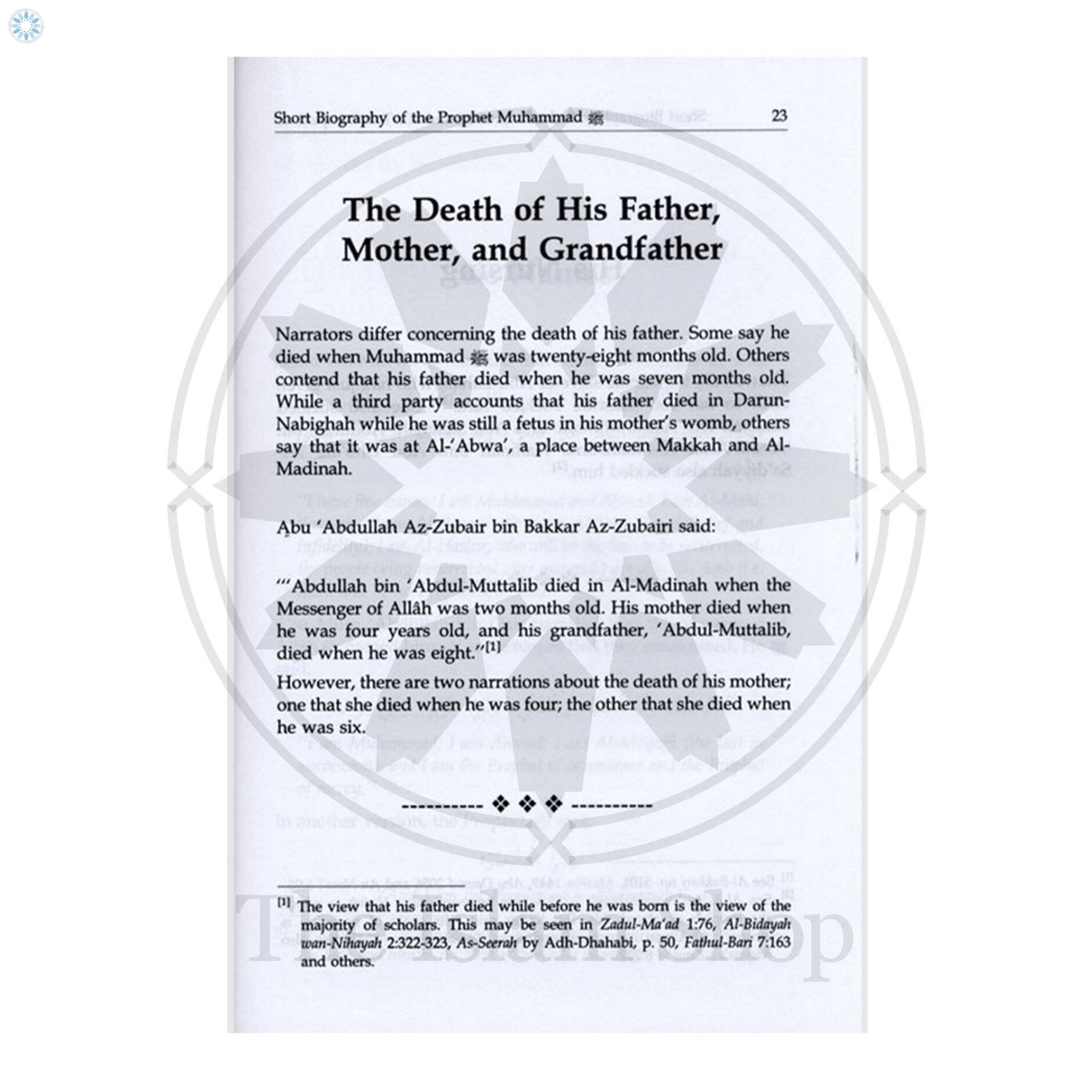 Books › Biographies › Short Biography Of The Prophet S.A.W & His Ten ...