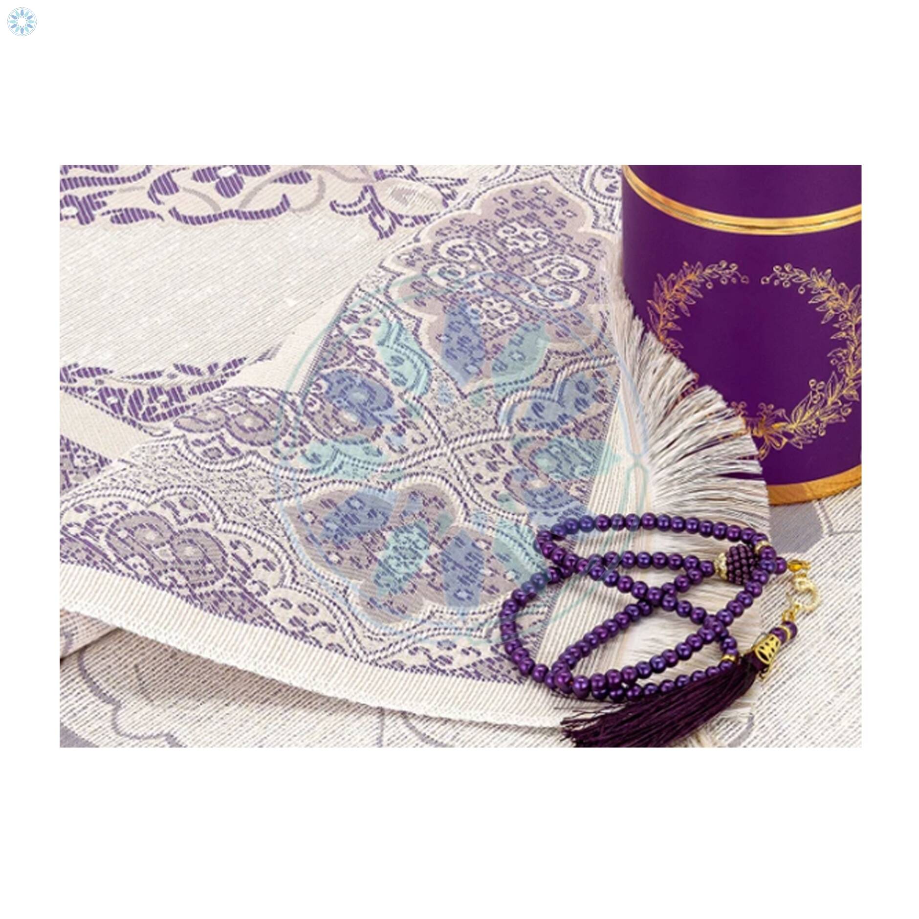Essentials › Prayer Mats › Prayer Mat and Tasbih in Cylinder Gift box ...