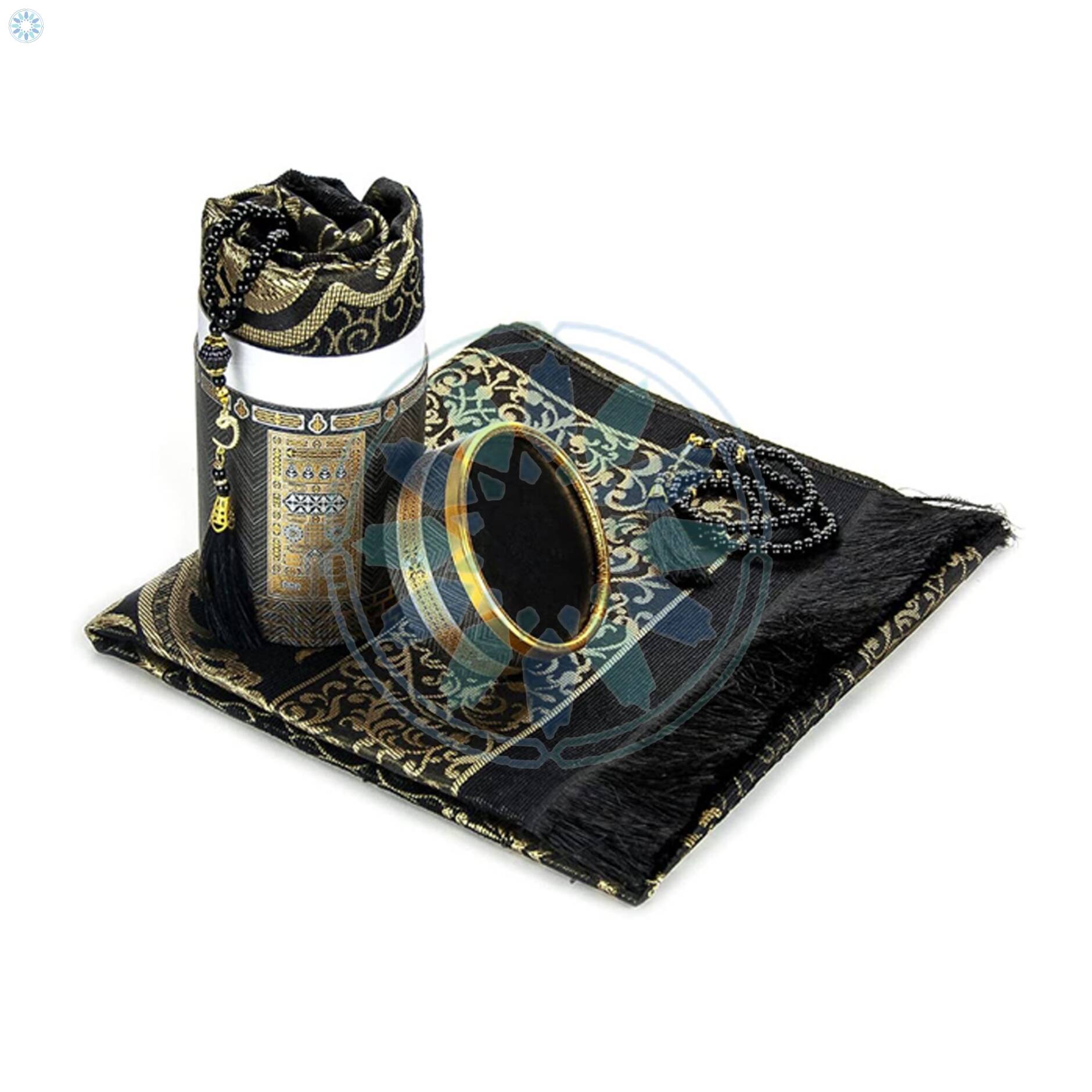 Essentials › Prayer Mats › Prayer Mat and Tasbih in Kabba Design ...