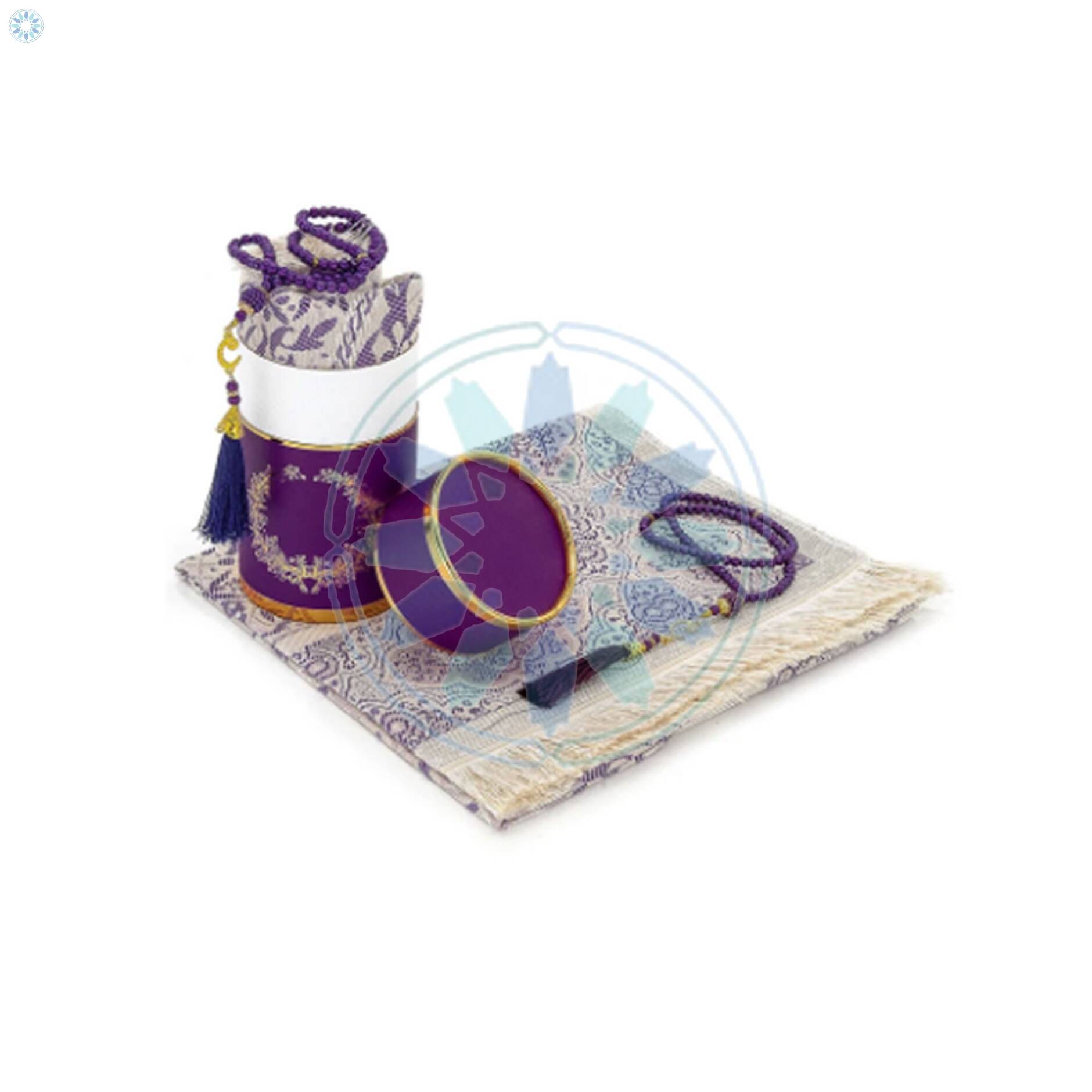 Essentials › Prayer Mats › Prayer Mat and Tasbih in Cylinder Gift box ...