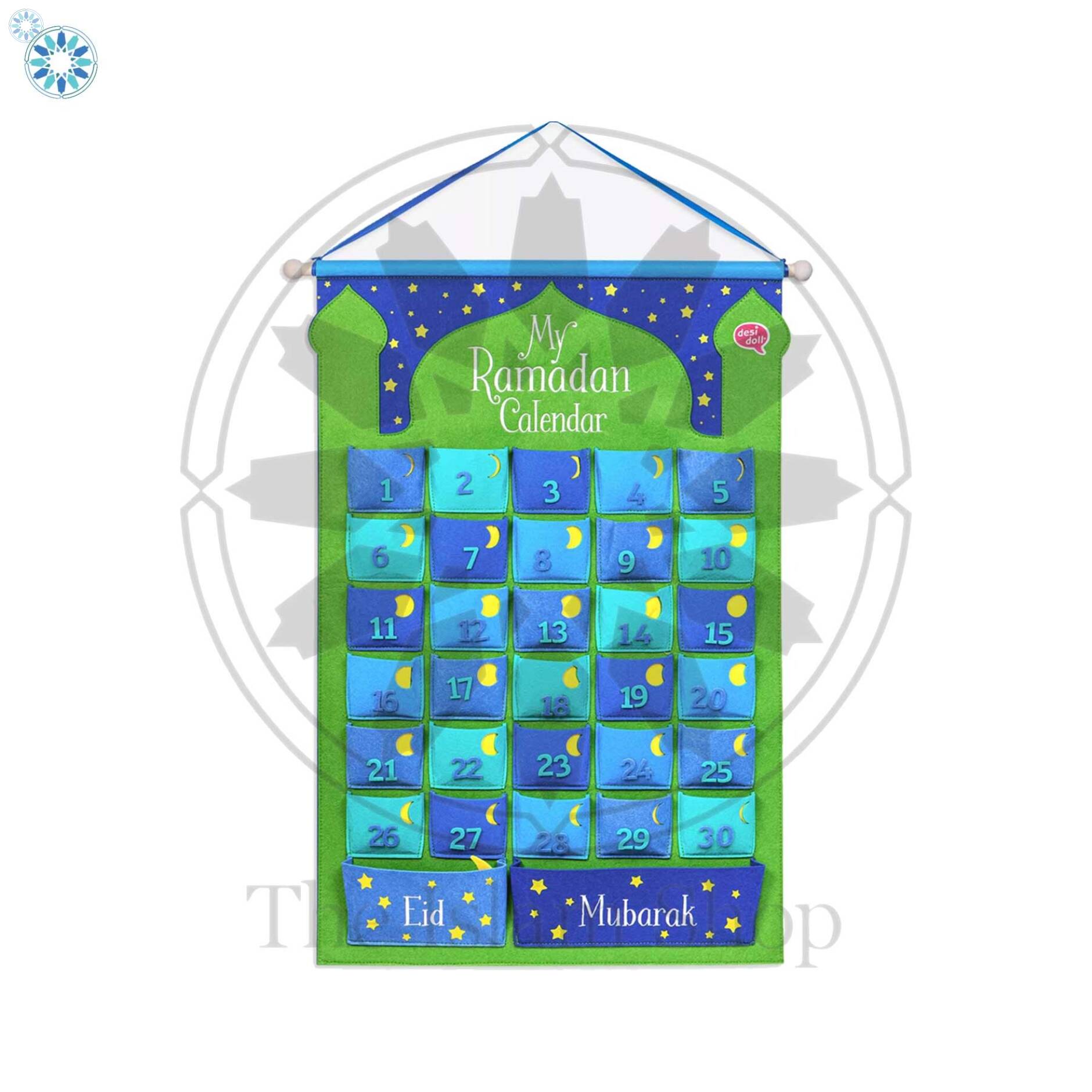 Essentials › Eid / Ramadan Decorations › Ramadan Calendar – Green
