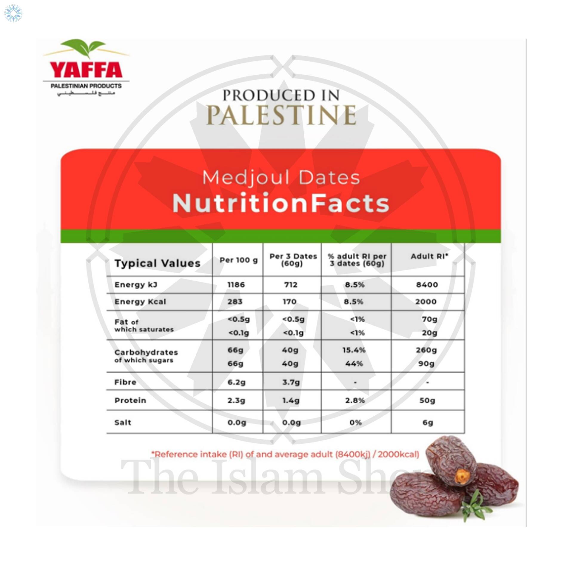 Halal Foods › Palestinian Products › Palestinian Medjoul Dates Medium ...