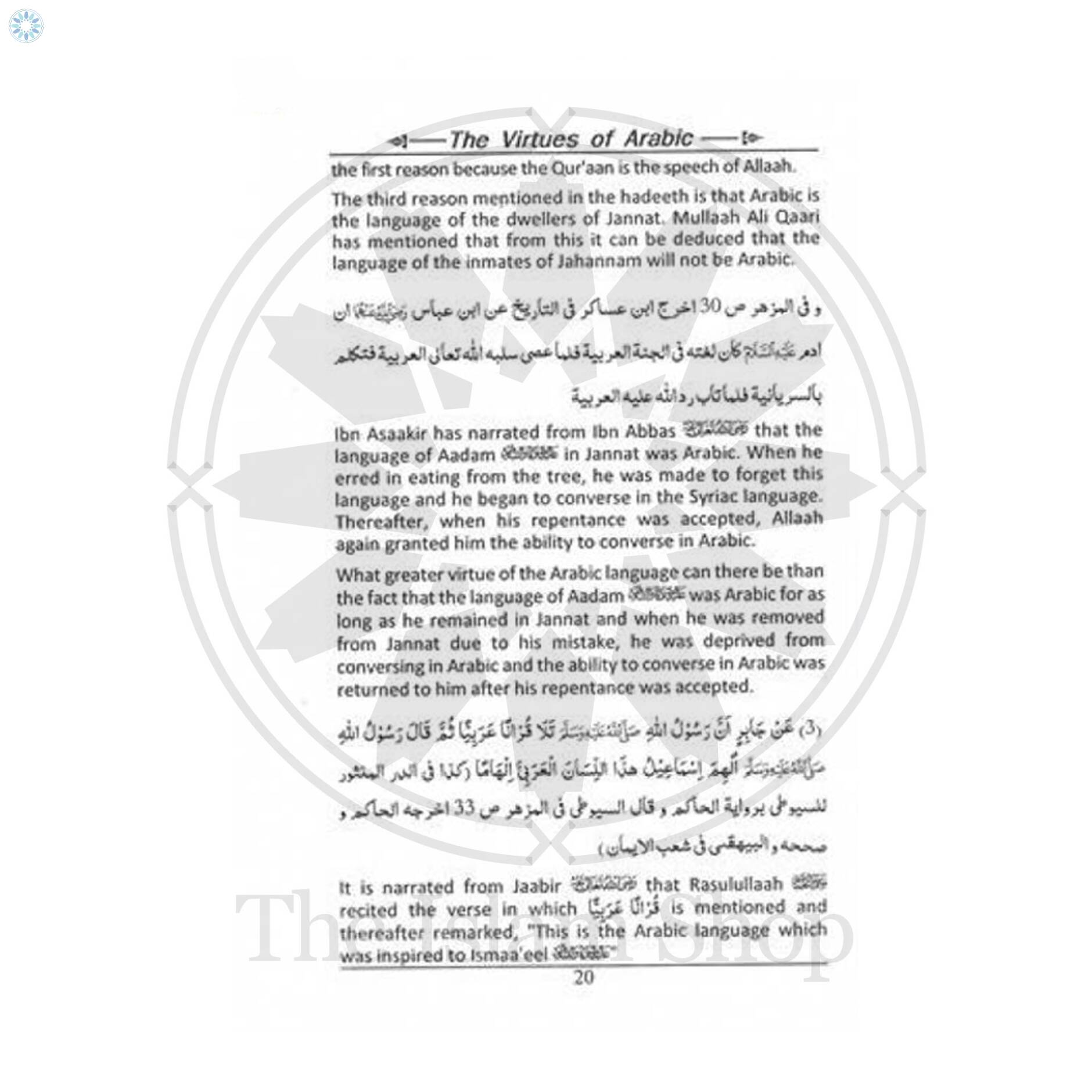 Books › Arabic Grammar › The Virtues of Arabic